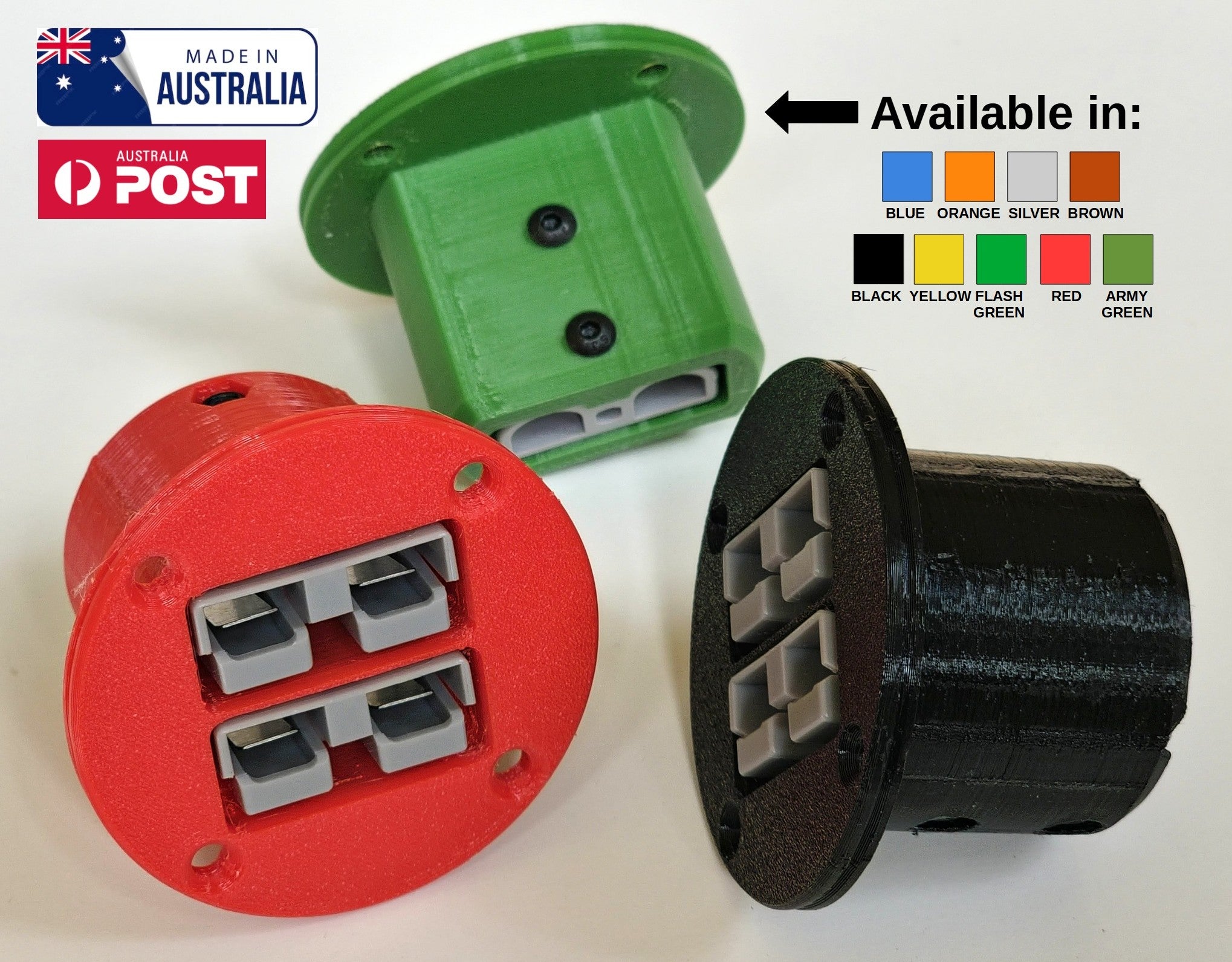 Panel Mount Adapter Adaptor Single Dual Double Anderson SB50 plug conn ...